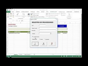 Registro de datos con programación VBA