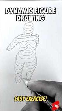 Easy Figure Drawing Exercise for Beginners #figuredrawing #beginnerstutorial