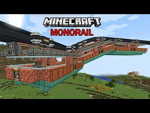 Minecraft But I Made a MONORAIL Using Create!