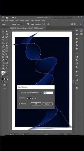 How to Make Abstract Waves In Background Design - Blue Background Adobe Illustrator