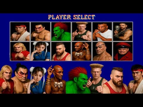 1 VIDEO 12 MATCH: ALL CHARACTERS Longplay: Street Fighter 2 Champion Edition (Hardest) - 4K 60 FPS
