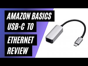 Amazon Basics USB-C to Gigabit Ethernet Adapter Review | Fast, Reliable Wired Connection