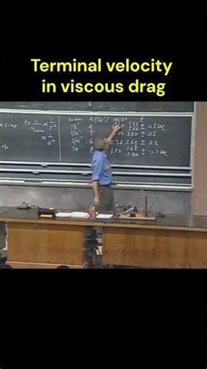 Terminal velocity in viscous drag