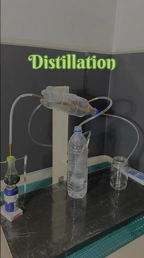 How To Make Distilled Water at home Distillation process chemistry working model #science #shorts