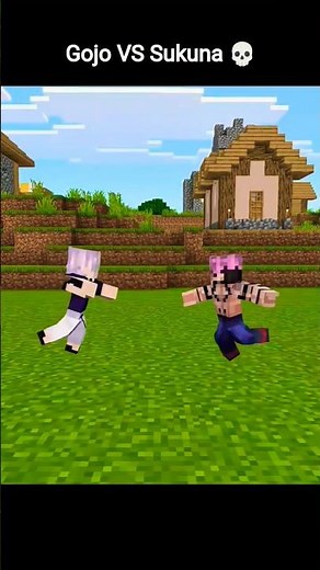 Gojo vs Sukuna: The FINAL BATTLE in Minecraft! 💀 #minecraft
