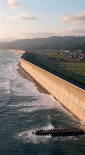 Japan has constructed extensive coastal tsunami defense infrastructure following the 2011 disaster. While reports sometimes reference a 395 km barrier, Japan’s defense strategy combines seawalls, reinforced embankments, evacuation planning, and large-scale tree planting to reduce wave impact and soil erosion. Coastal forests act as natural buffers by slowing debris and wave energy. The integration of civil engineering with ecological restoration reflects a layered approach to disaster resilience