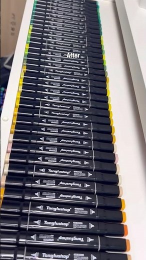 Organizing My Markers ✨ | Satisfying Drawer Organization 🖍️ | ASMR Sounds #Shorts