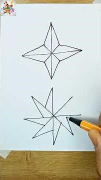 How to Draw Two Unique Stars | Easy Star Drawing Tutorial