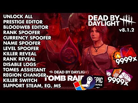 Cheat DBD 8.1.1 ALL PERKS/PRESTIGE 100/UNLOCKER/CHEAT/LARA CROFT/ITEMS/ADDONS/CHARACTERS | SHOWCASE😈