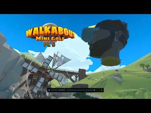 Most Exciting Gameplay Ever!!! - Walkabout Mini Golf Pt. 5 Quixote Valley (Easy, Simultaneous Mode)