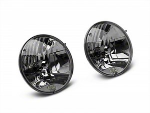 KC HiLiTES Jeep Wrangler 7 in. H4 DOT Lexan 55/60-Watt Headlights - Pair 42301 (97-06 Jeep Wrangler TJ)