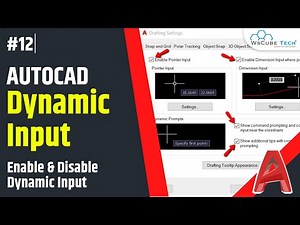 How to use Dynamic Input in AutoCAD | Enable or Disable Dynamic Input