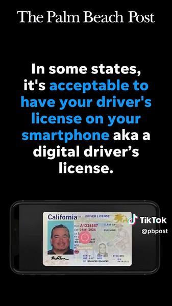 Are you ready for a mobile driver's license? In some states, it's acceptable to have your driver's license on your smartphone aka a digital driver’s license. In Florida, there's an app for that, according to the Florida Department of Highway Safety and Motor Vehicles. It's called an intuitive mobile driver license – the Florida Smart ID. As of January 2024, the service is acceptable as an additional form of identification. #Florida #clerk #driverslicense #identification #circuitclerk #palmbeach 