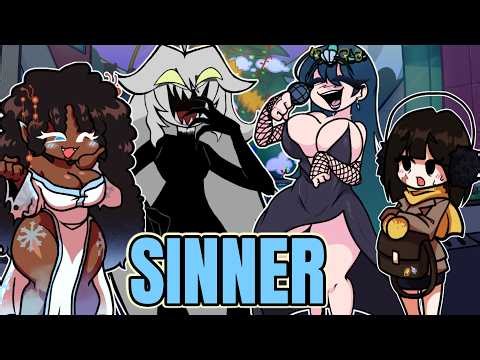 Friday Night Funkin' Yukiko, Minato, Trollge GF, & Violet Sings Sinner