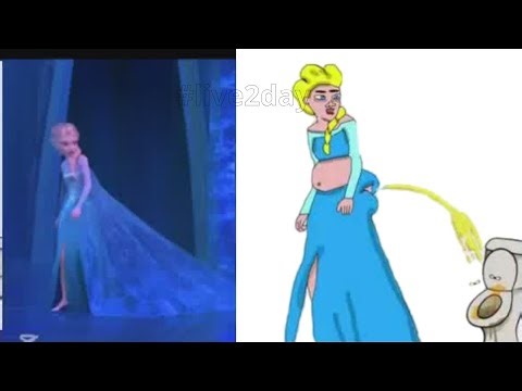Elsa Frozen 2 Face Her Biggest Fear funny Drawing memes Try not To laugh #live2day #elsa