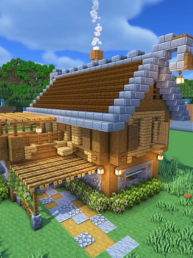 Simple Minecraft Survival House Build Tutorial