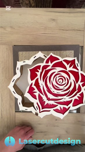 Rose Flower Box SVG DXF AI | Rose Shaped Gift Box Laser Cut File | Decorative Rose Box 3mm | Laser Cut Flower Box#lasercutting #lasercut #tiktokcrafts #valentinesday #womensday