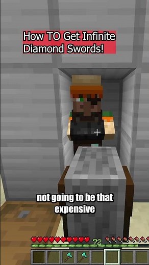 How TO Get Infinite Diamonds Swords and Axes in Minecraft #minecraft #shorts