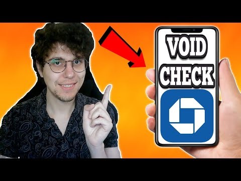 How To Get Void Check From Chase App