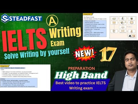 IELTS Academic Writing test 17 I task 1 & task 2 #writing #speaking #listening #ielts #ieltswriting