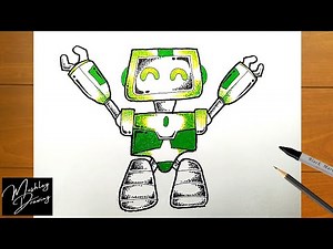 How to Draw Boogie Bot from Poppy Playtime