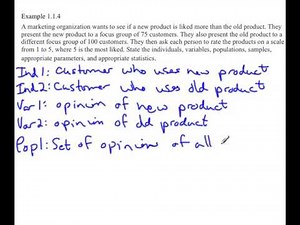 population and samples