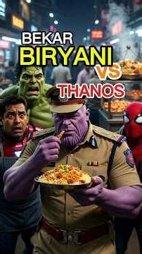 Hulk ne Khilayi Thanos ko Purani Biryani! 🤮 | #RamShyam #shorts #hulk