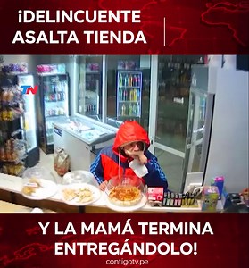 417K views · 8.7K reactions | ¡DELINCUENTE ASALTA TIENDA Y LA MAMÁ TERMINA ENTREGÁNDOLO! #argentina #delincuente #asalto | Constelación Informativa TV | Facebook