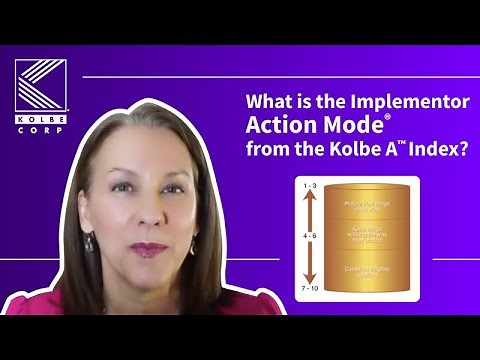What is the Implementor Action Mode in the Kolbe A™ Index | What does my Kolbe Score Mean?