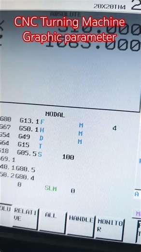 CNC turning Machine Graphic parameter #reelsvideo #cnc #cnclathe #youtubeshorts