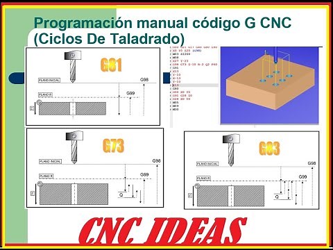 Manual G-code CNC programming (Drilling Cycles)