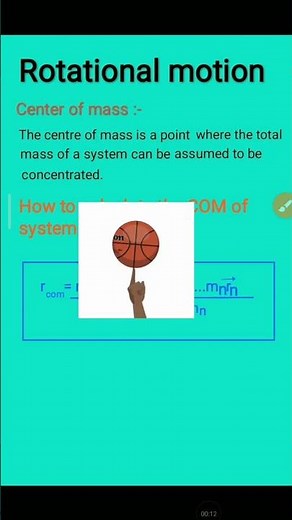 Centre of mass | Rotational motion | Chapter-7 | physics | How to calculate CoM of system of partial
