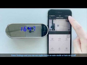 2021 TuYa app Clock hidden Camera demo video