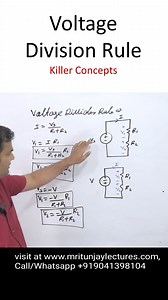 10K views · 1.7K reactions | 7.01 Voltage Divider Rule Youtubelink 《 https://youtube.com/@MritunjayLecturespvt》 | Mritunjay Lectures | Facebook