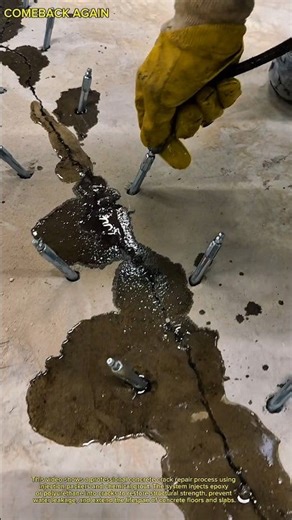 Concrete Crack Injection Packers with Chemical Grout (Epoxy / Polyurethane Injection System)