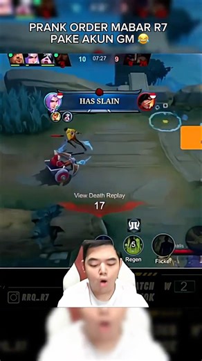 PRANK ORDER MABAR R7 USING GM ACCOUNT BUT WHY IS IT SO GOOD 😂 #mobilelegends #mlbb