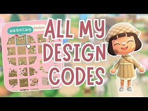 HIGHLY REQUESTED: ALL THE DESIGN CODES ON MY PINK COTTAGE CORE ISLAND!! | Let's Play Animal Crossing