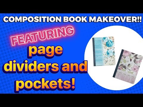 AWESOME!! easy composition book makeover! GREAT CRAFT FAIR ITEM OR GIFT!!