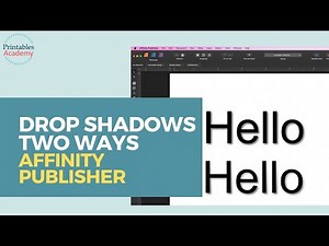 Drop Shadows in Affinity Publisher: Two Ways