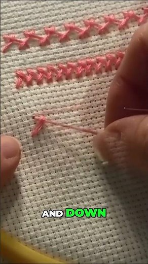 How to Do the Herringbone Stitch (Embroidery Stitch)