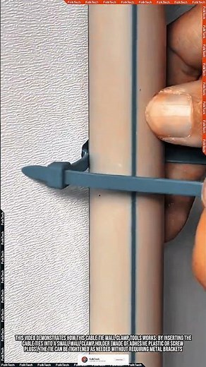 Pipe Tool: Cable Tie Wall Clamp Paralon Strong Innovation #tool #tools #innovation