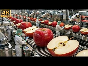 Inside a Modern Apple Juice Processing Plant: From Fresh Fruit to Golden Liquid (Full Process)