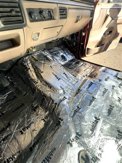 HushMat on Instagram: "This HushMat Ultra install was expertly done by Sam Toll @thecruisinnews and the results are as clean as it gets. In the video, you’re seeing HushMat Ultra in Silver, but it’s also available in Black for a different look. Get your kit today! https://hushmat.com/"