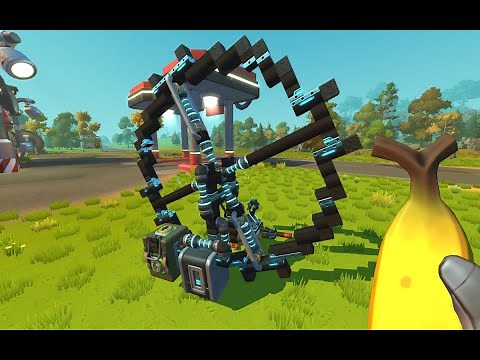Scrap Mechanic Survival | HowToBuild - Basic Stable Monowheel Bike - Tutorial