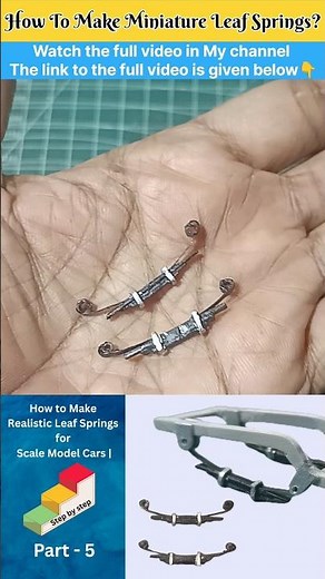 How to make a miniature leaf spring.#shorts #diy #how #cars