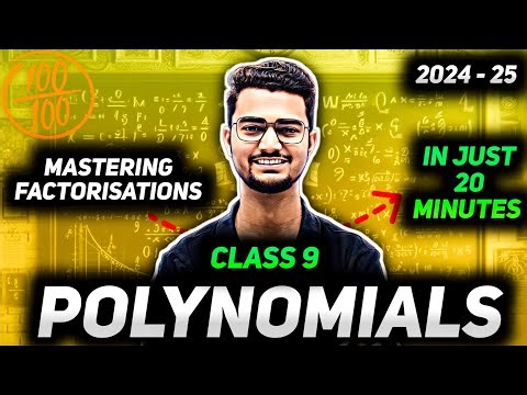 🎯 Score High: Polynomials Factorization Tips & Tricks! 🏆| Class 9 Maths Polynomials
