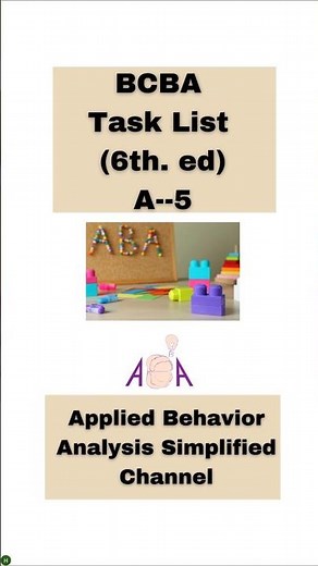 BCBA Task List: Distinguish Among Different Areas Within Applied Behavior Analysis: