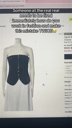 The corsets are fully upside down @The Real Real | corset