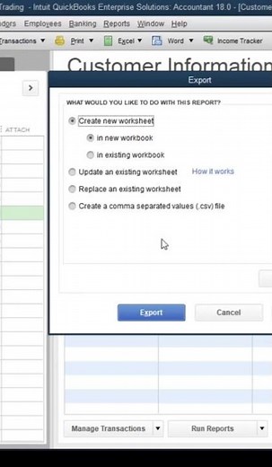 Export Customers List from Quickbooks