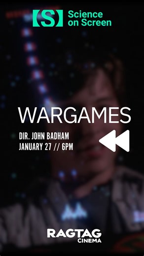 Ragtag Cinema on Instagram: "⏪️ SCIENCE ON SCREEN! TUESDAY, JANUARY 27 AT 6PM: WARGAMES⁠ ⁠ Teenage computer nerd David (Matthew Broderick) has a passion for gaming and hacking. When he attempts to hack into a computer system in order to play unreleased video games, David accidentally ends up connecting to the Department of Defense’s war computer, where he must face off against an algorithm that believes he’s starting the countdown on World War 3. Together with his friend and a wise computer geni